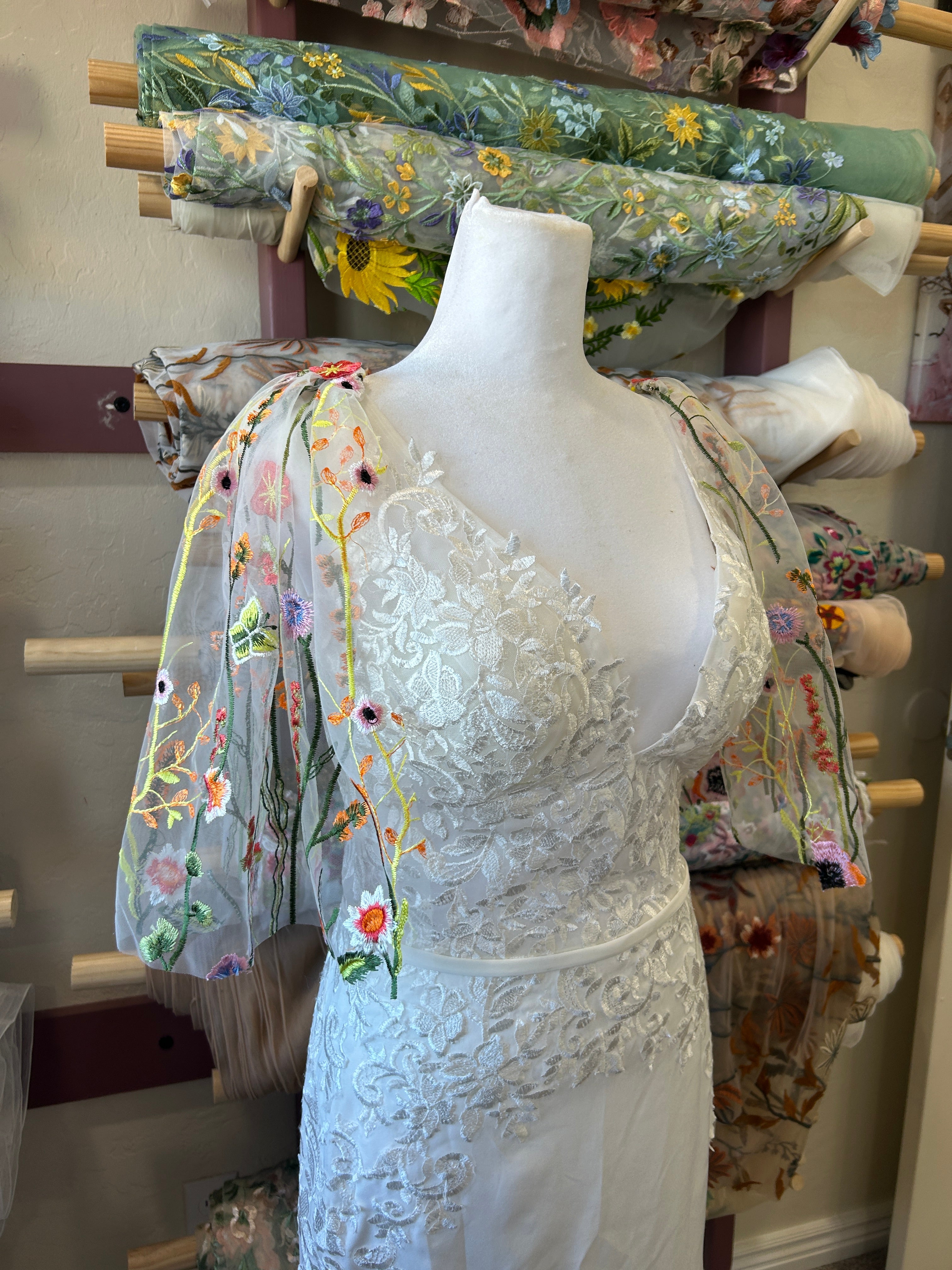 Detachable Flutter Sleeves (multiple options) | Floral – Belle Botanical Creations LLC