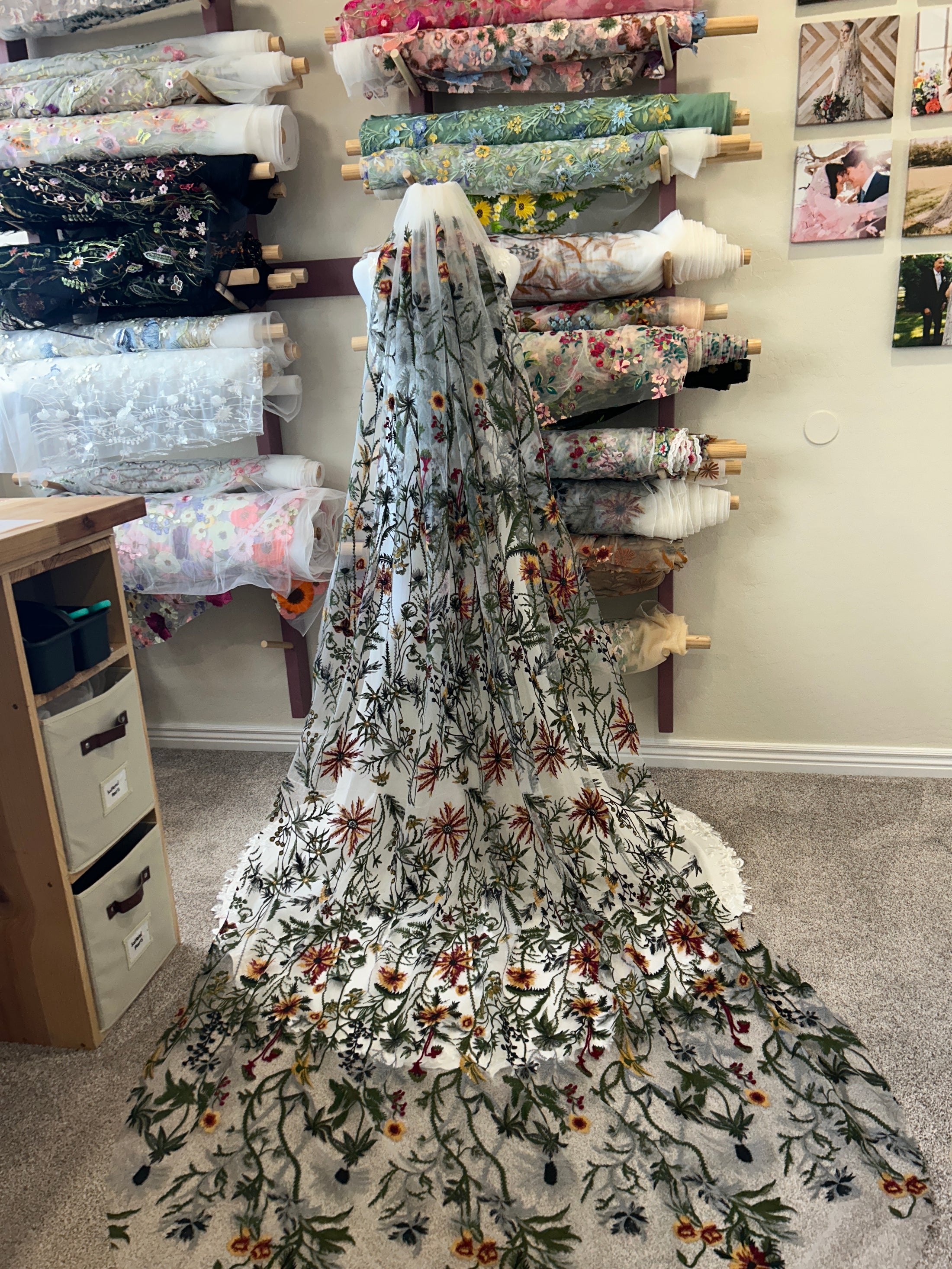Enchanted Forest | Floral Wedding Veil – Belle Botanical Creations LLC