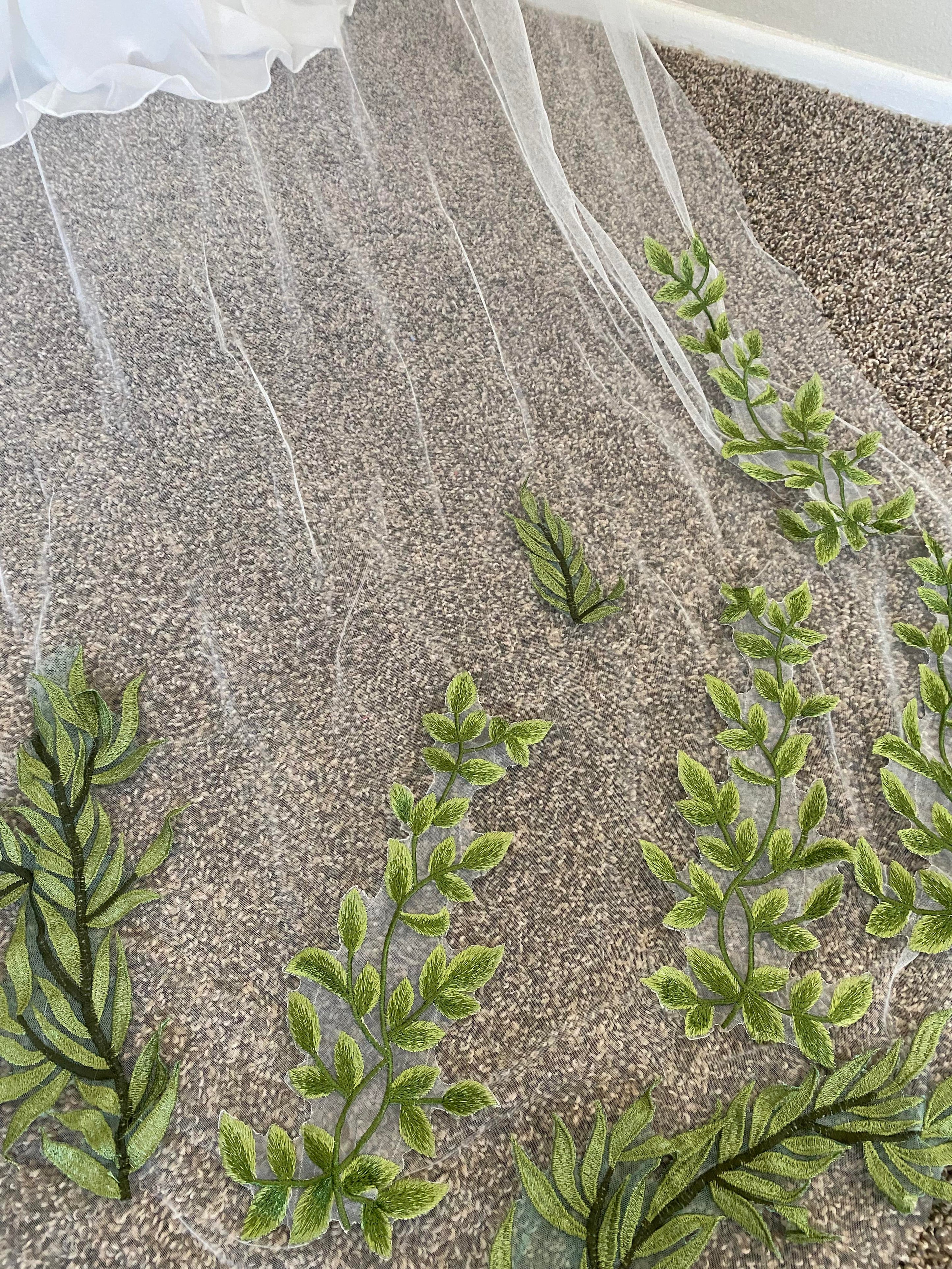 Evermore | Floral Greenery Veil – Belle Botanical Creations LLC