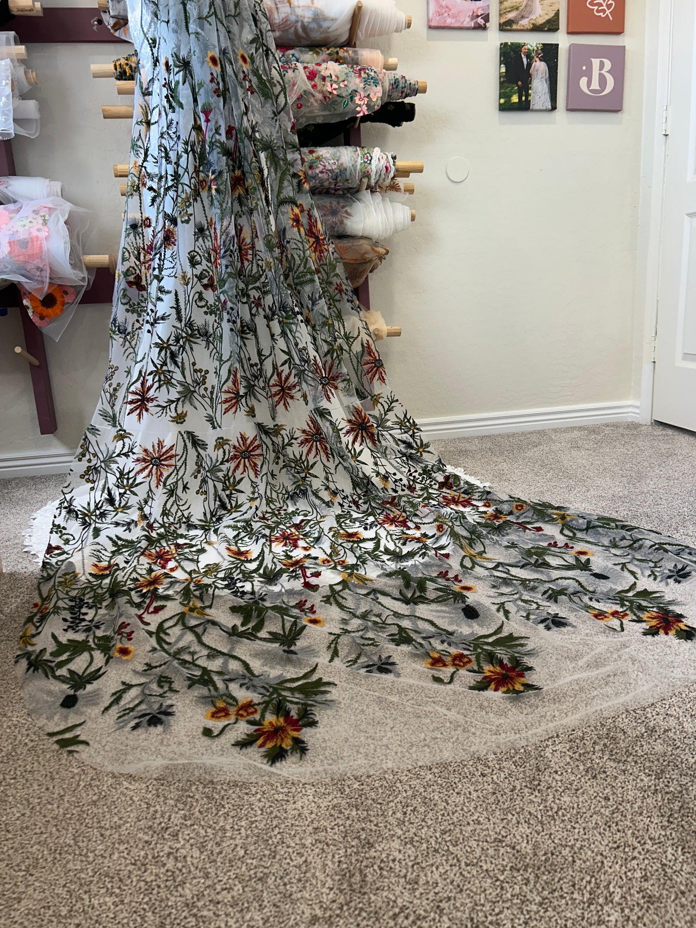 Enchanted Forest | Floral Wedding Veil – Belle Botanical Creations LLC