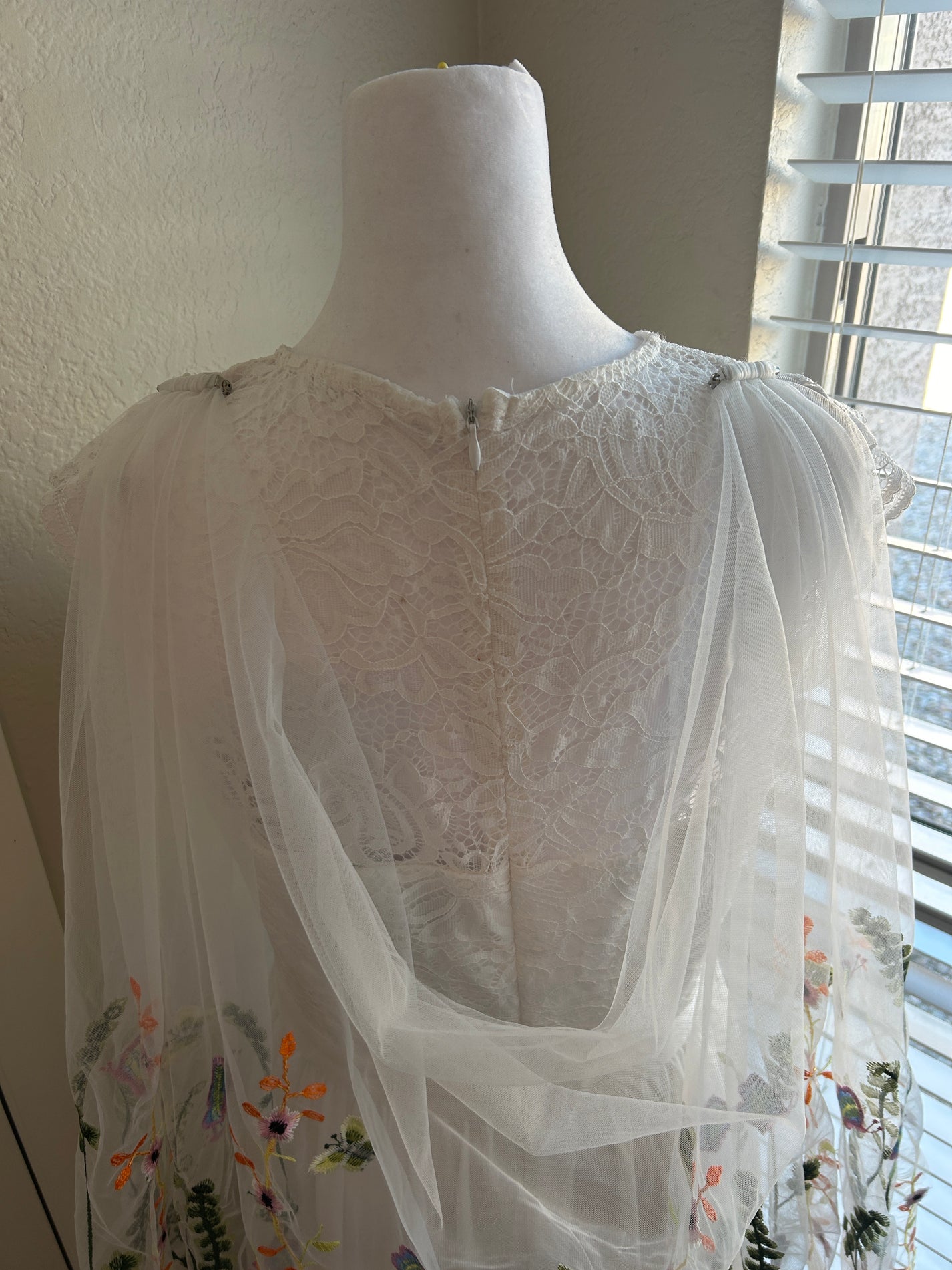 Cape Veil Conversion | Veil to Cape Upgrade – Belle Botanical Creations LLC