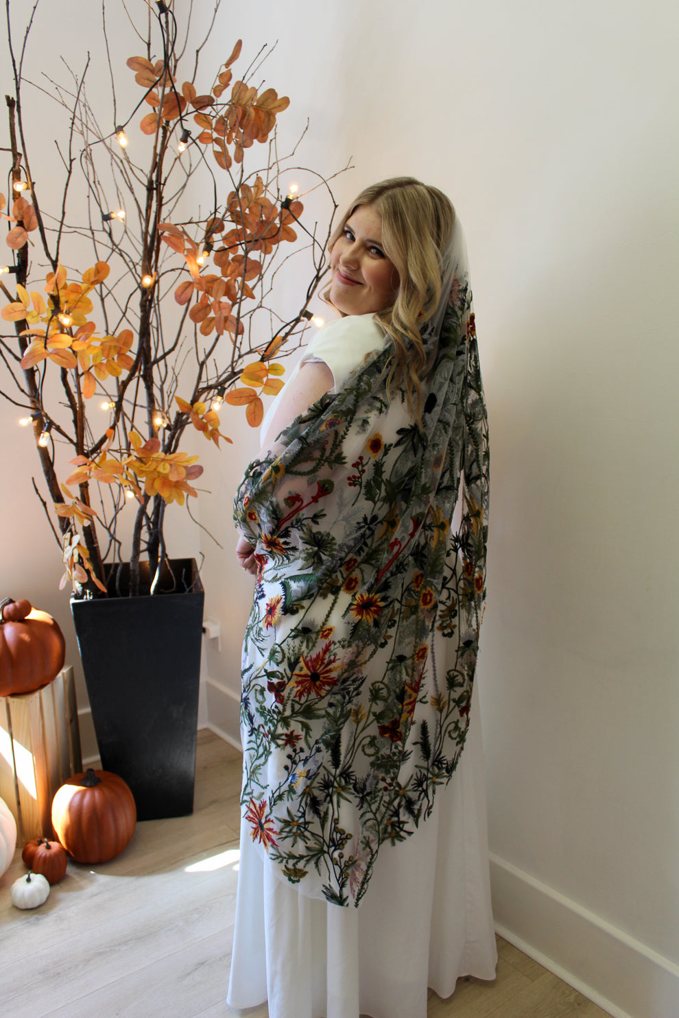 Enchanted Forest | Floral Wedding Veil – Belle Botanical Creations LLC