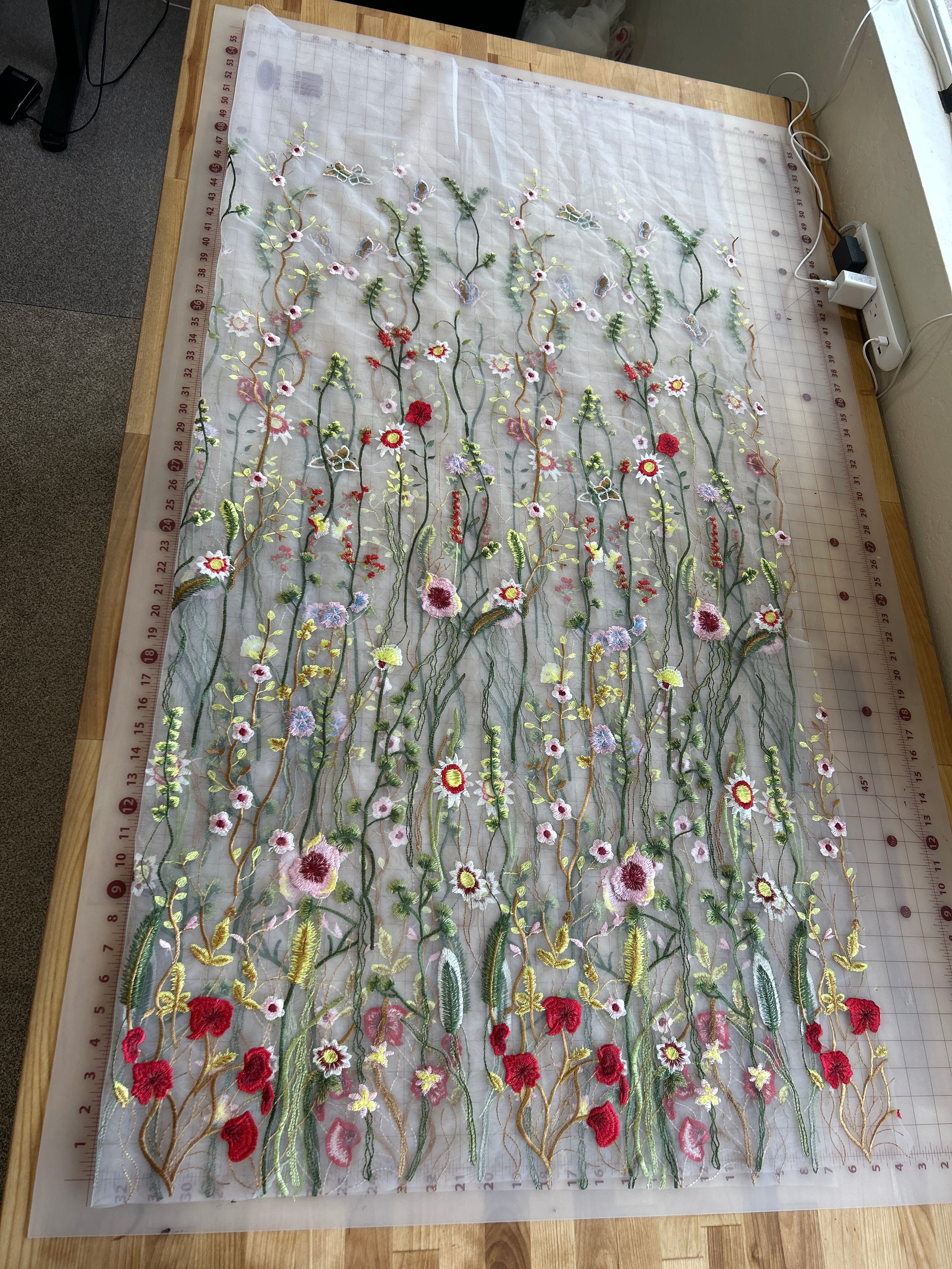 Vibrant Wildflower | Floral Wedding Veil – Belle Botanical Creations LLC