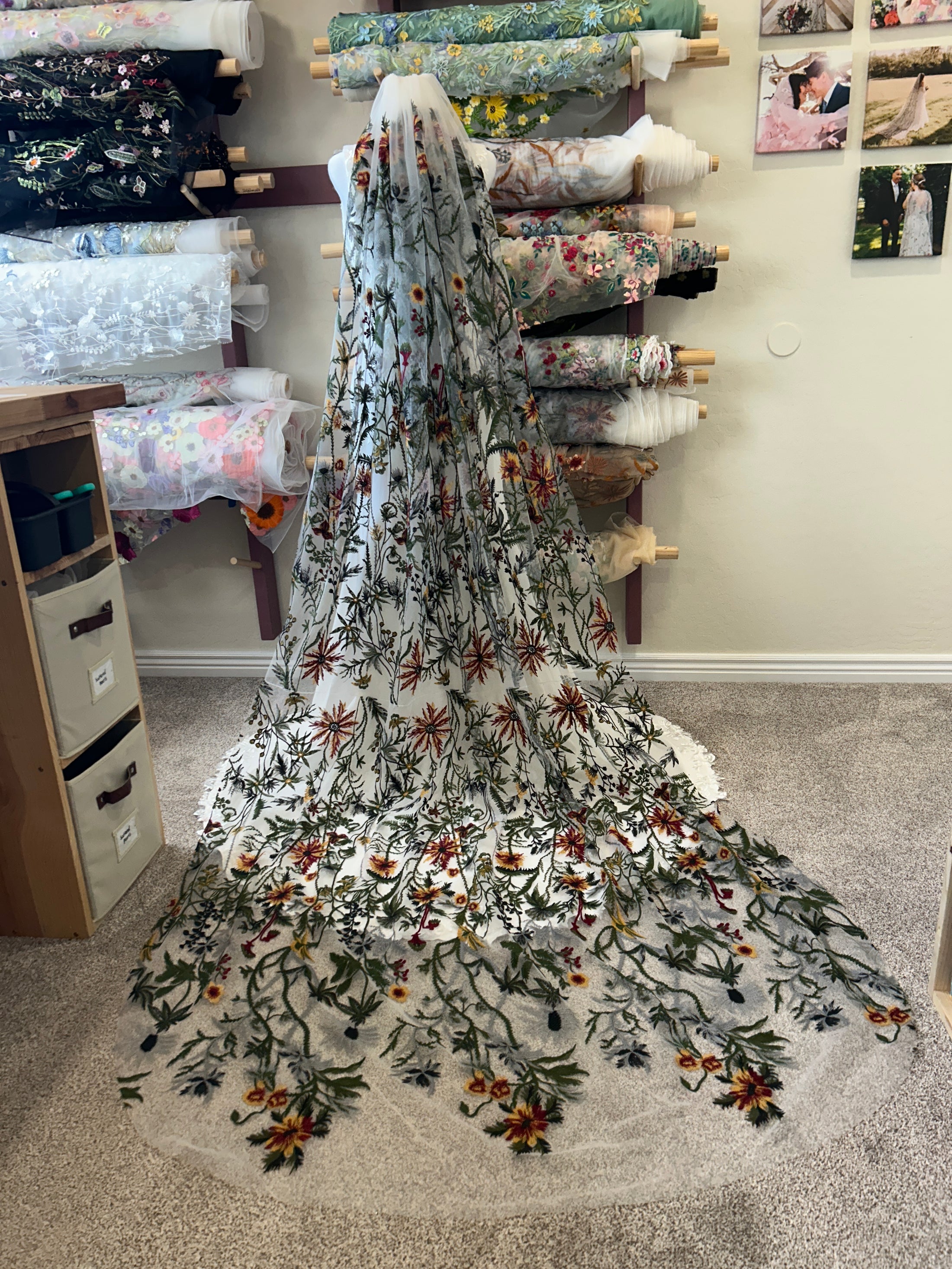 Enchanted Forest | Floral Wedding Veil – Belle Botanical Creations LLC