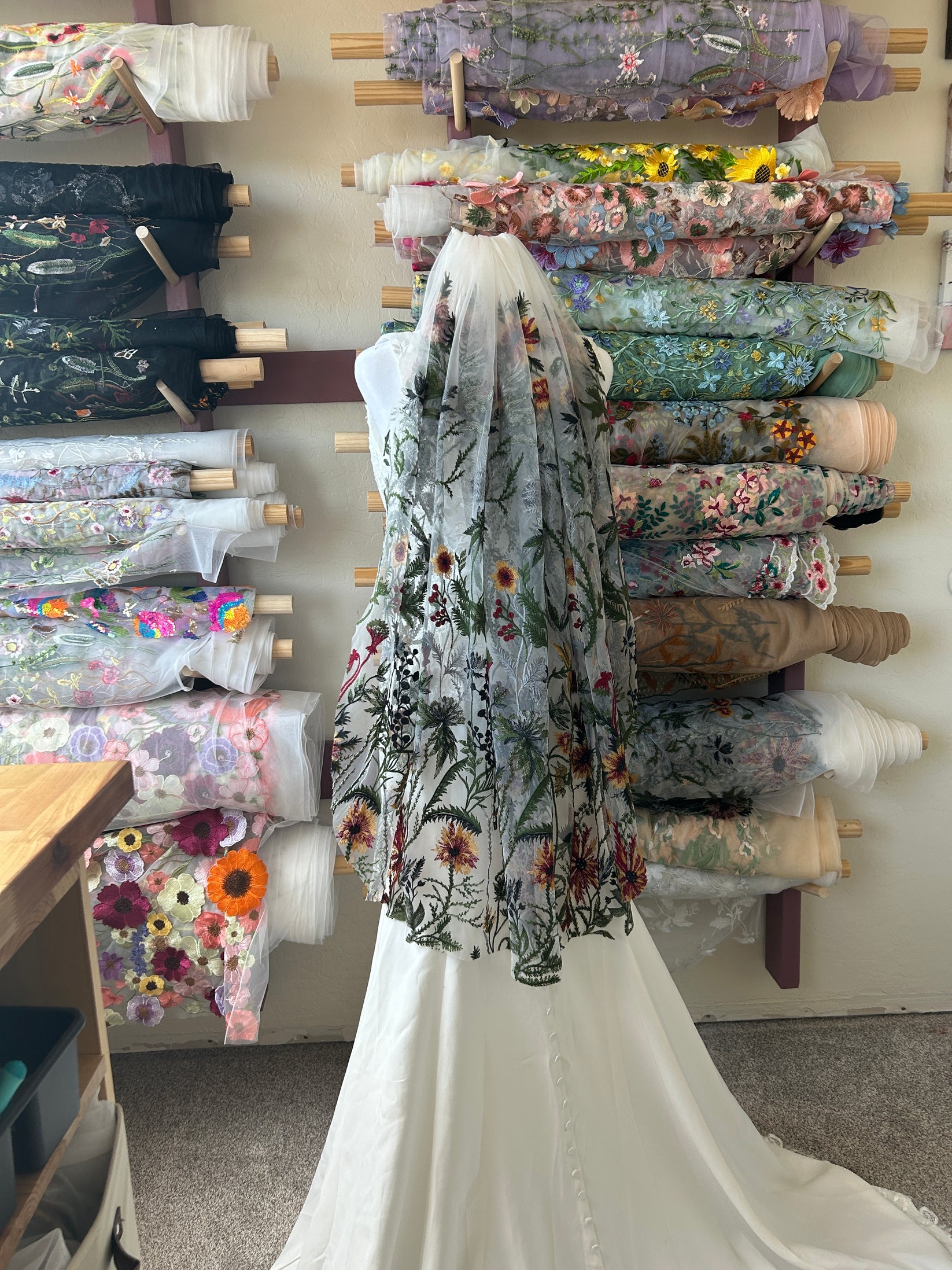 Enchanted Forest | Floral Wedding Veil – Belle Botanical Creations LLC