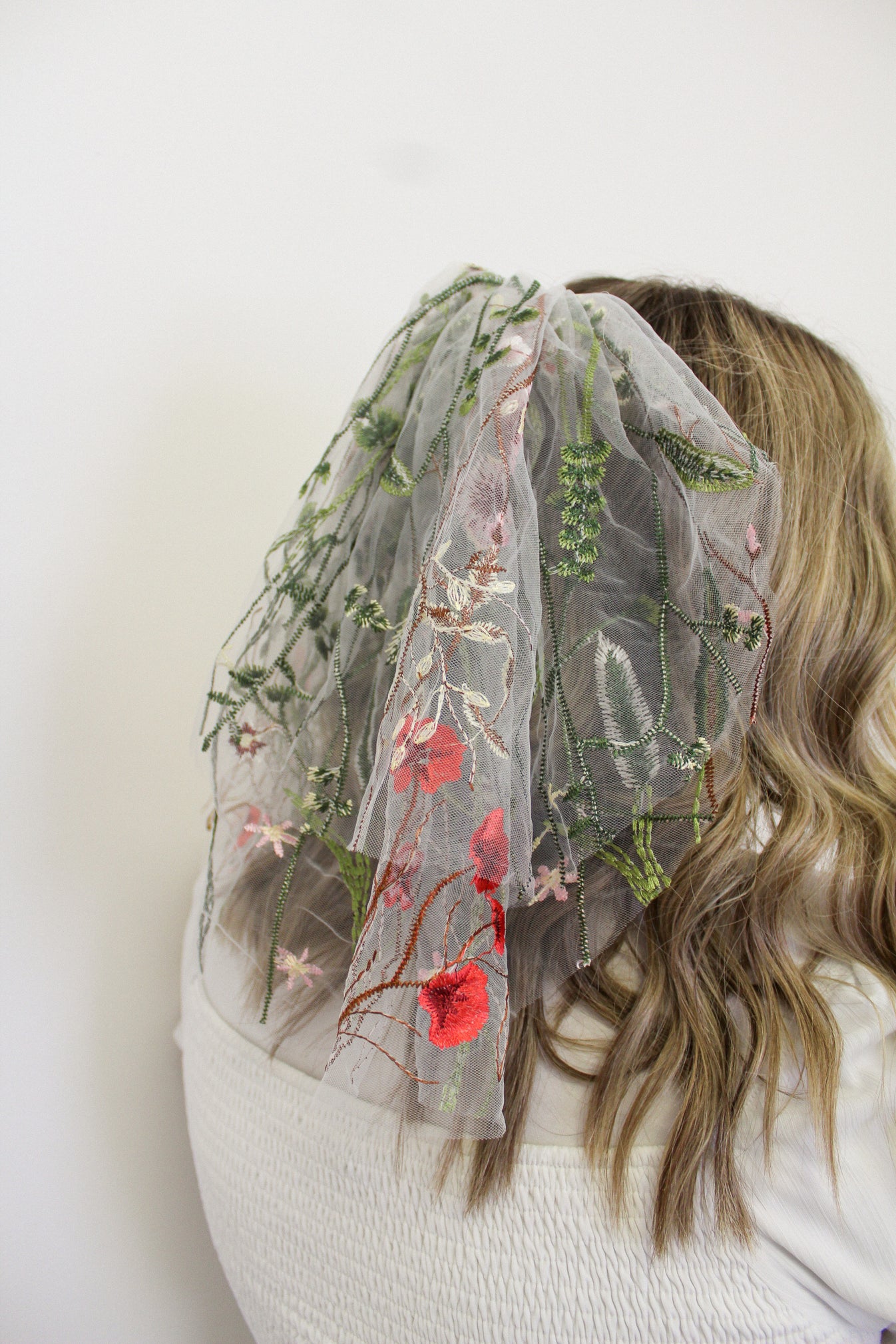 2-Tier Mini Wildflower | Floral Wedding Veil – Belle Botanical Creations LLC