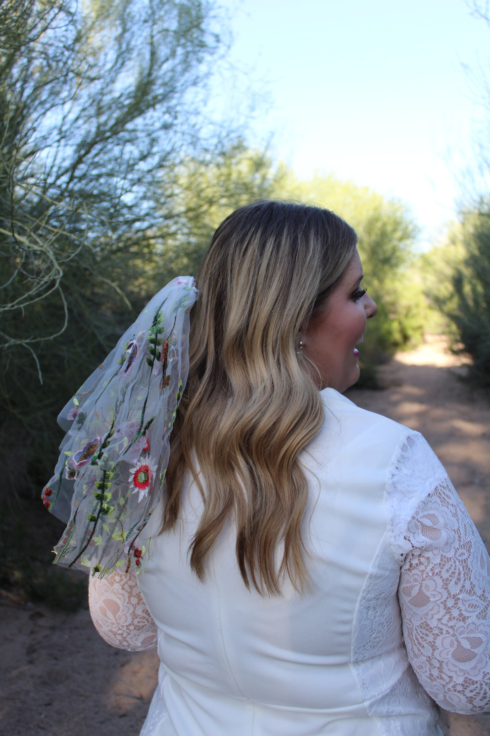 2-Tier Mini Wildflower | Floral Wedding Veil – Belle Botanical Creations LLC